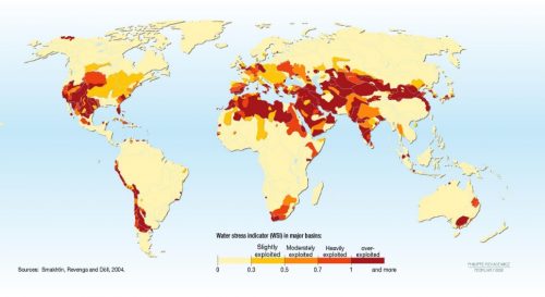water-scarcity-world-map-2 | Wells For The World Inc.